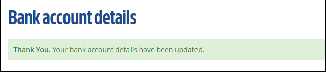Adding bank account details in eVision - AskOtago Service Portal