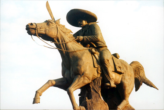 Locations > Cuernavaca > zócalo > statue of Zapata